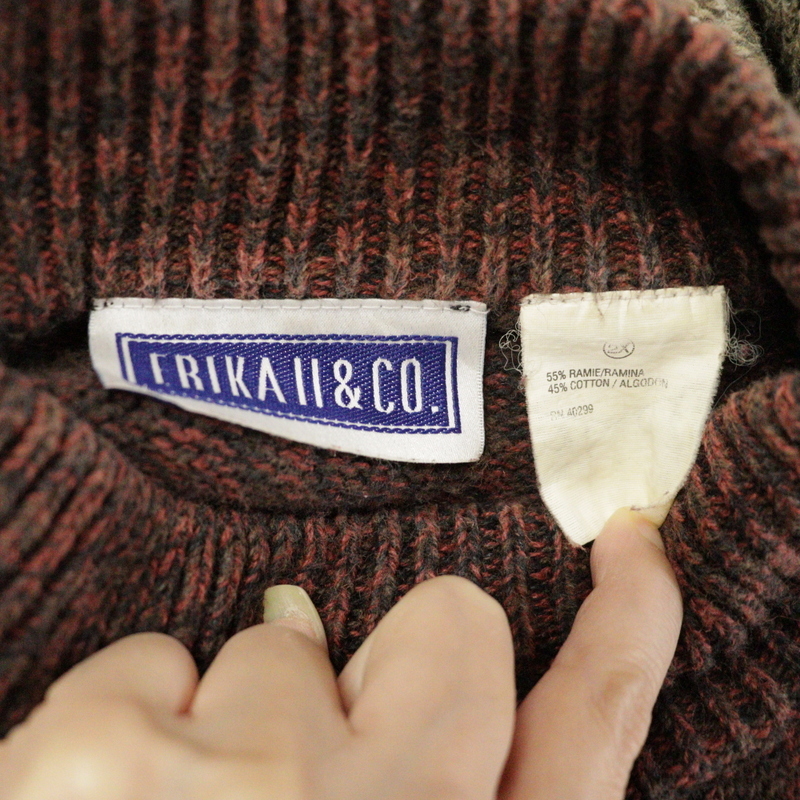 Yahoo!オークション - P199 90sビンテージ ERIKAII＆CO コットンニット...