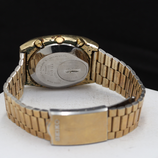 Yahoo!オークション - セイコー M154-4000 QZ デジタル文字盤 メンズ腕...