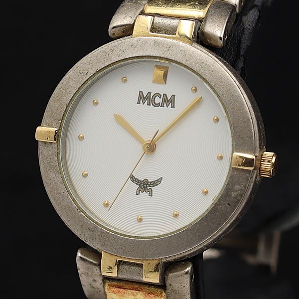Yahoo!オークション - MCM QZ ホワイト文字盤 6991 メンズ腕時計 KMR 2...
