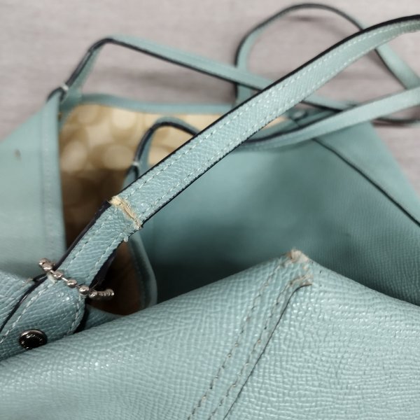 Yahoo!オークション - G370 COACH コーチ リバーシブル トート バッグ ...