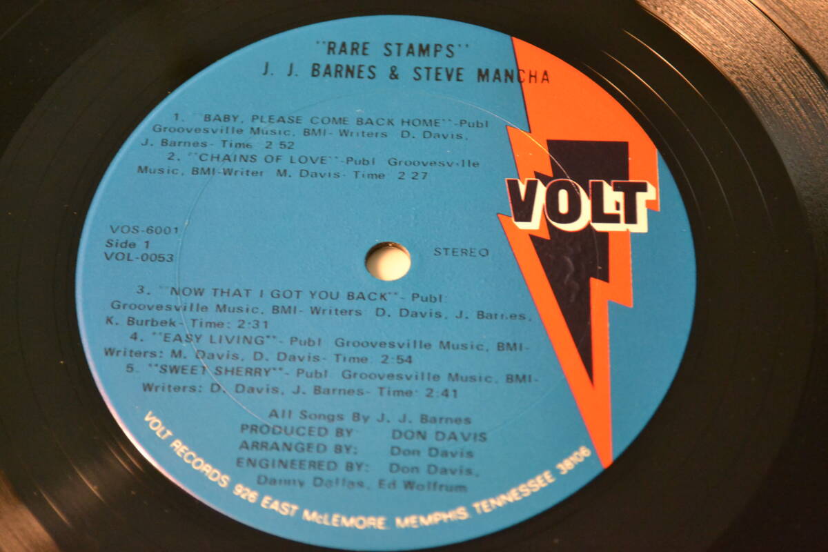 Yahoo!オークション - 12(LP) J.J.BARNES & STEVE MANCHA Rare Stamps ...