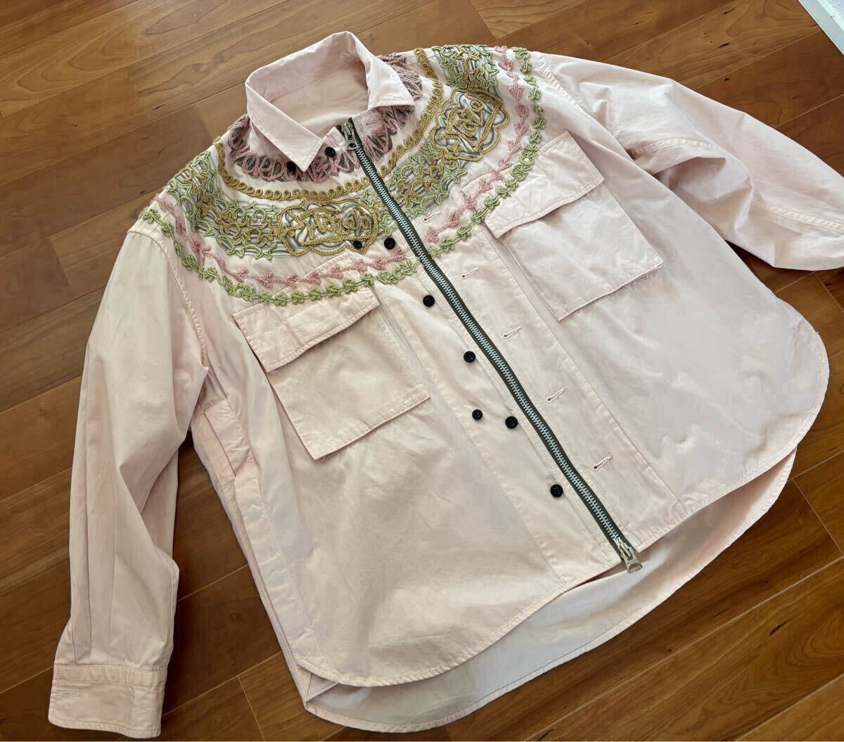 Yahoo!オークション - sacai 23ss Eric Haze Code Embroidery L/S Shir...