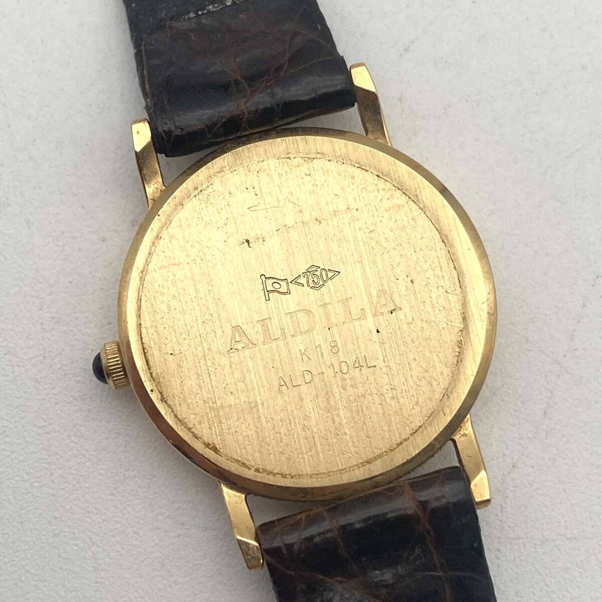 Yahoo!オークション - 1円～ ALDILA k18 750 シェル文字盤 12P レディ...