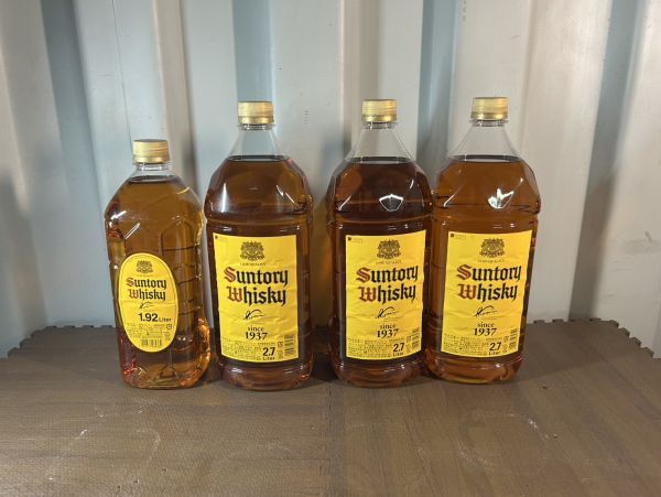 Yahoo!オークション - 未開栓 SUNTORY サントリー ウイスキー 角 1.92L...