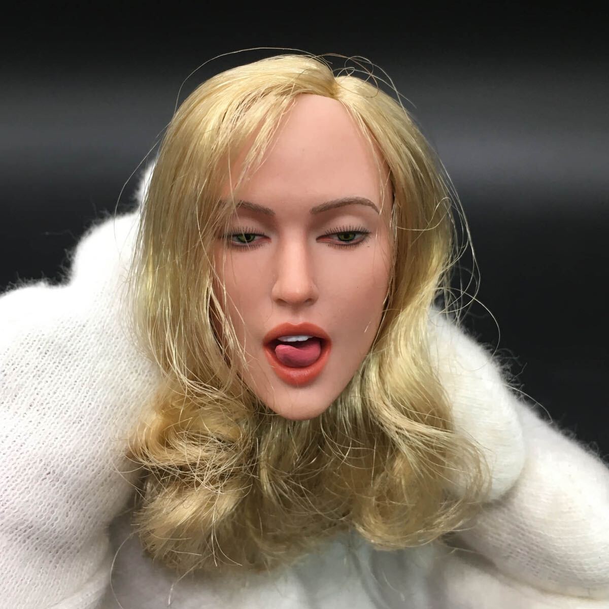 Yahoo!オークション - B72 1/6 フィギュア ヘッド 女性ヘッド 植毛タイ...