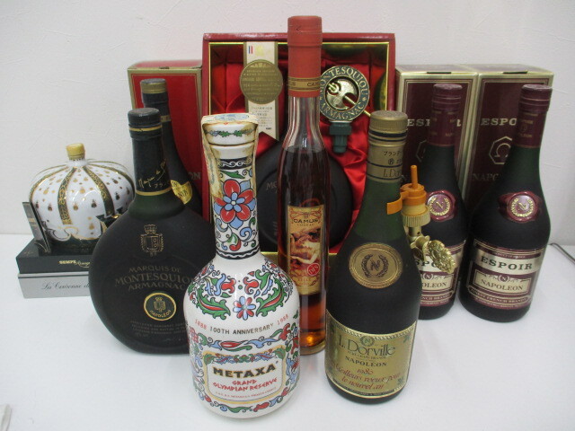 Yahoo!オークション - 9470/A 【古酒】 NAPOLEON METAXA 等 ブランデー...