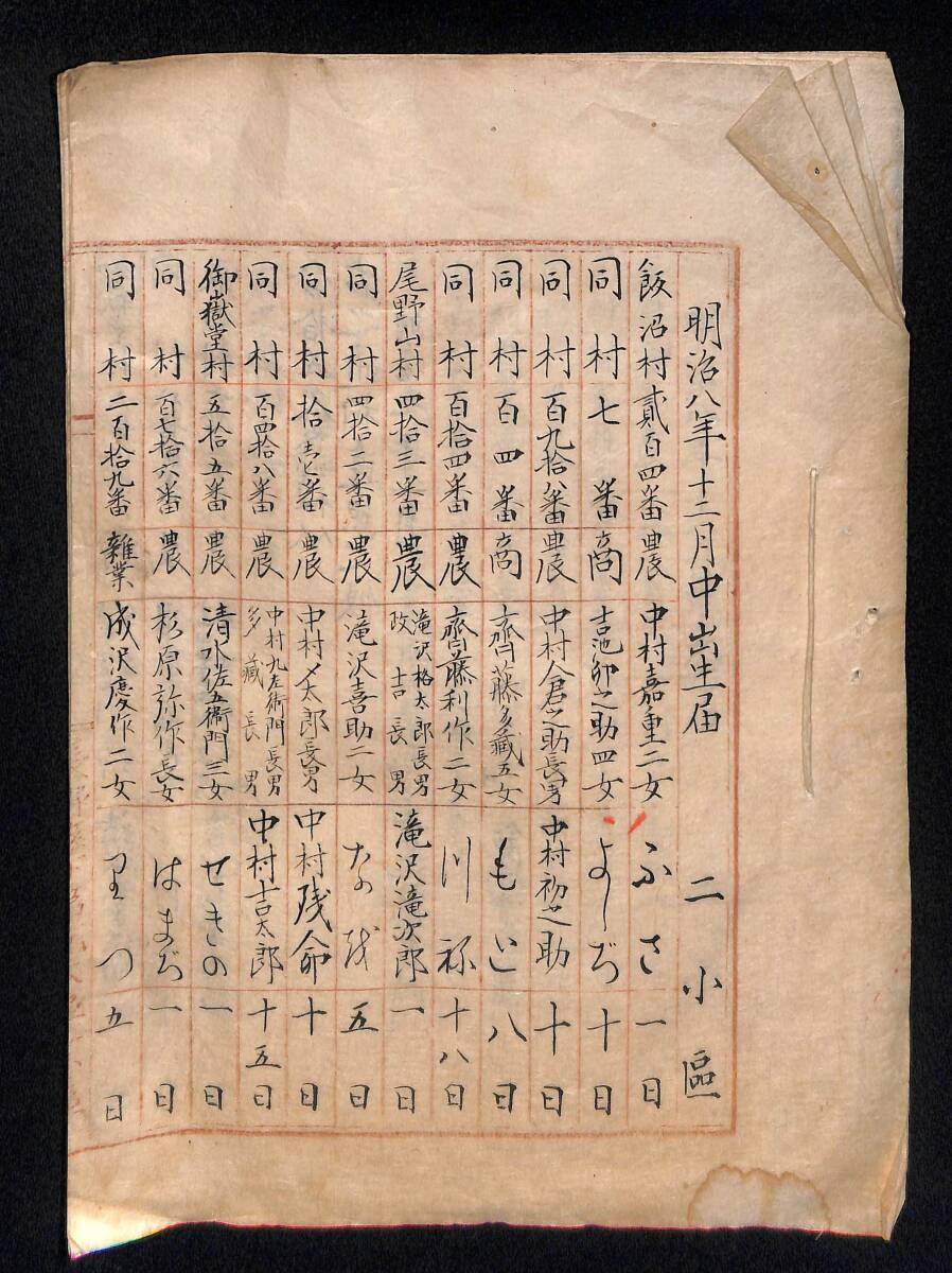 Yahoo!オークション - 長野県小県郡の戸籍関係資料・国民軍人員表・徴...