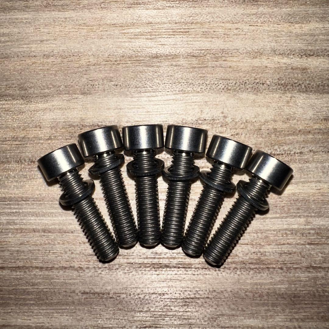Yahoo!オークション - 64チタンTC4ステムボルトM5x18ワッシャー付き6本...