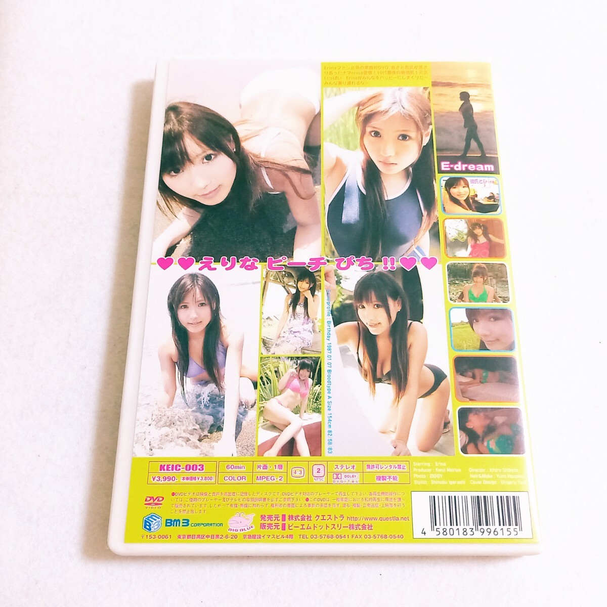 Yahoo!オークション - 美品 DVD Erina / E-dream イメージ DVD グ...