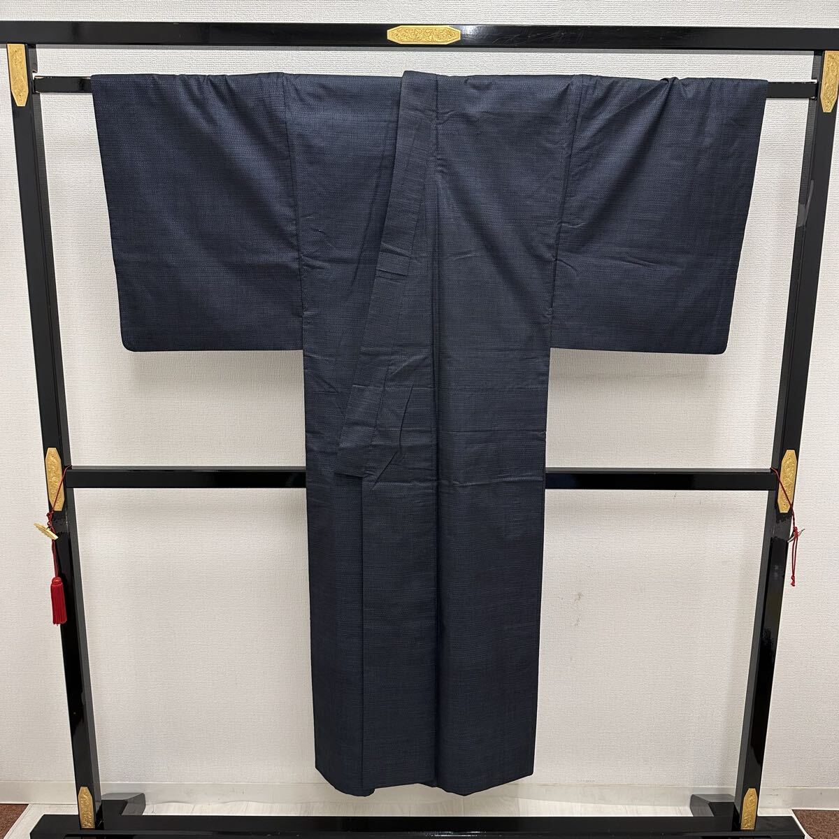 Yahoo!オークション - 紳士着物 大島紬 亀甲絣 着物 正絹 W-4412