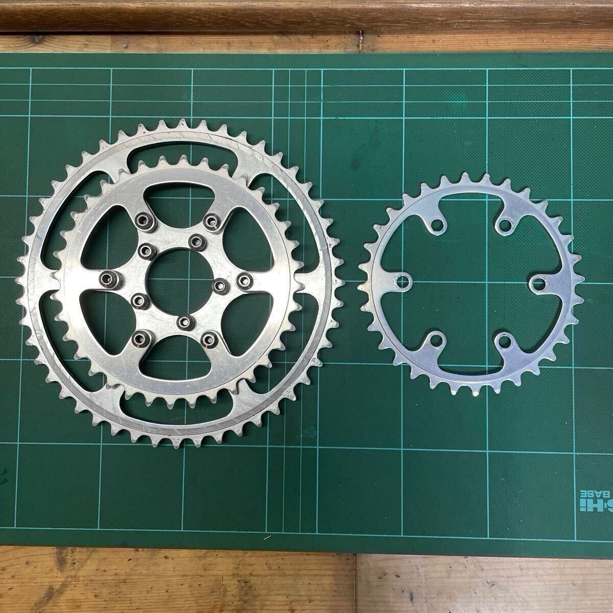 Yahoo!オークション - スギノ SUGINO 48T-36Tダブルチェンリングと32T...