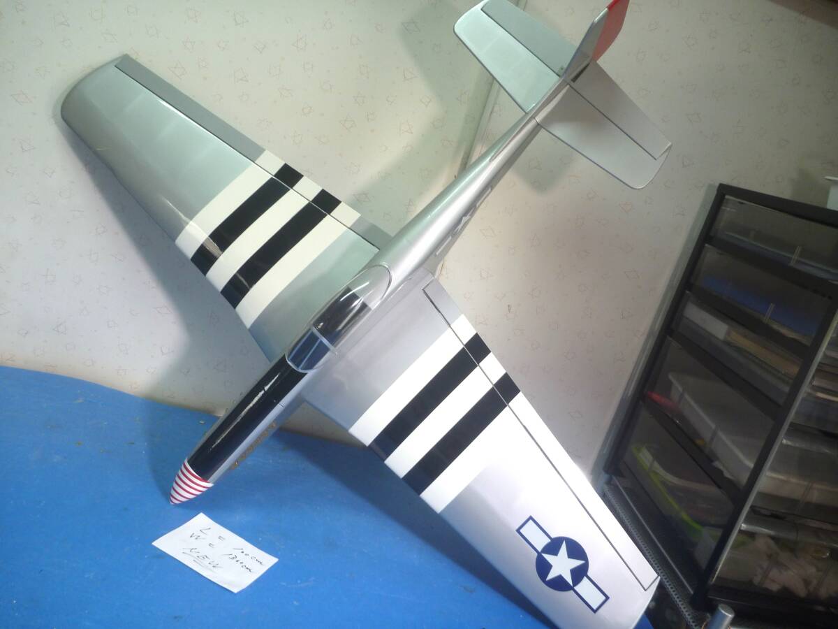 Yahoo!オークション - 新品 未飛行 P51D 全部付き完成 グライダー