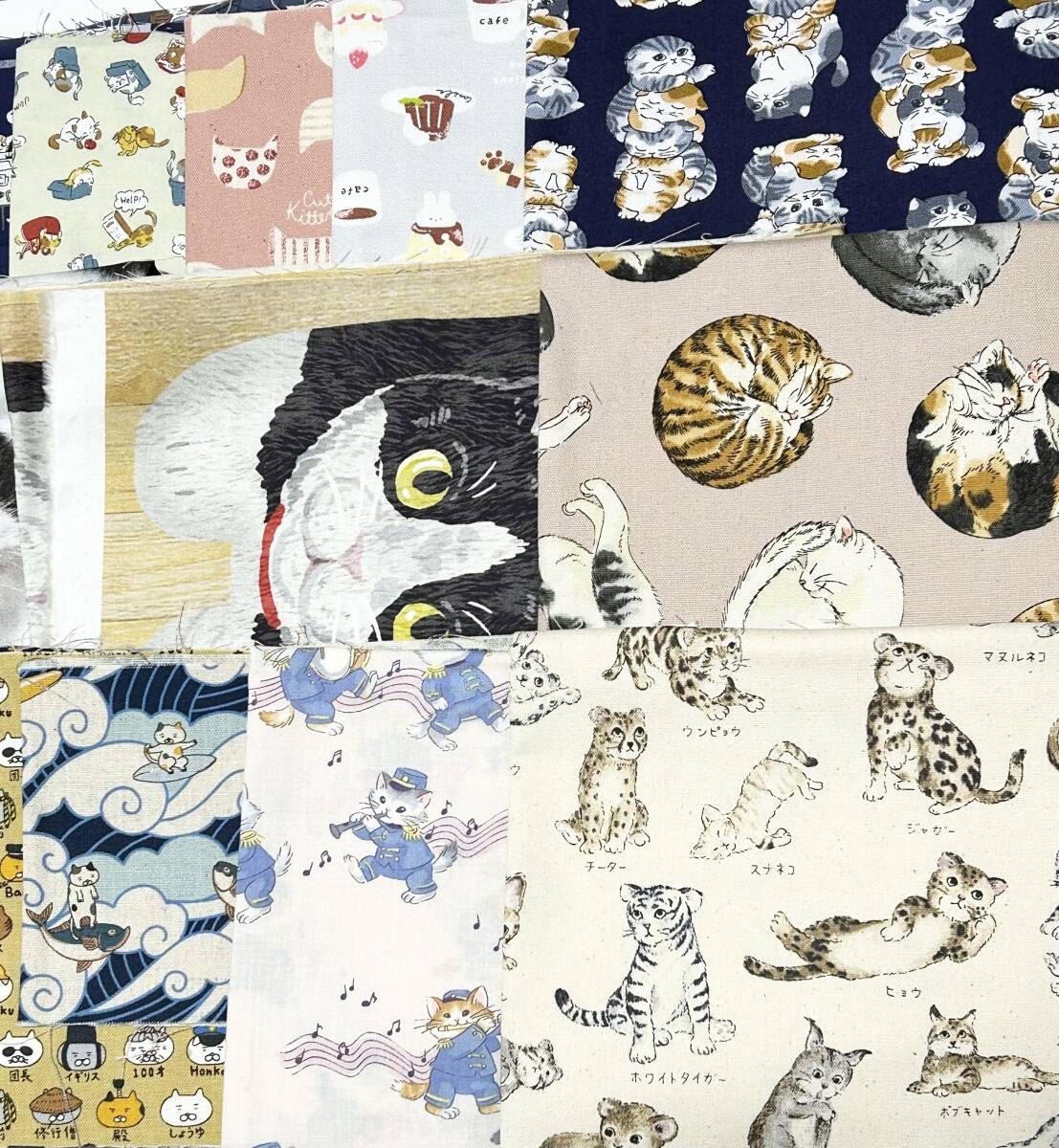 Yahoo!オークション - 【端切れセット27】760g/ハギレセット/生地/猫柄...
