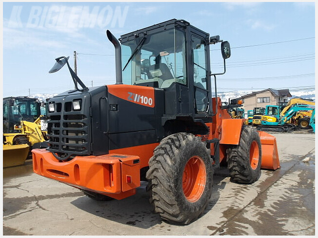 Yahoo!オークション - タイヤショベル(ホイールローダー) 日立建機 ZW1...