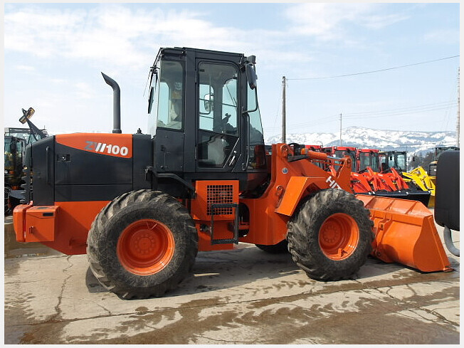 Yahoo!オークション - タイヤショベル(ホイールローダー) 日立建機 ZW1...