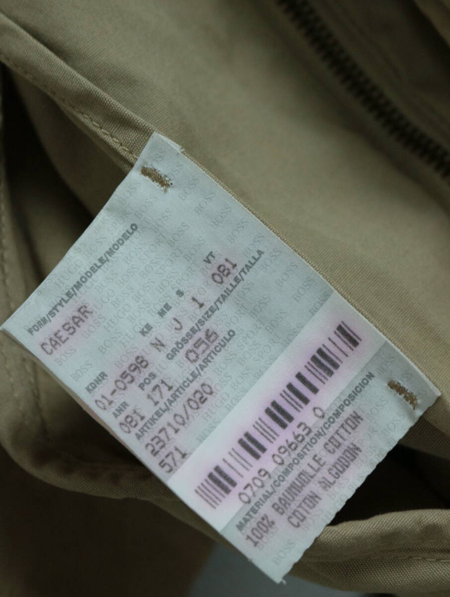 B204/HUGO BOSS/ヒューゴボス/BOSS SPORT/スイングトップ/ブルゾン/ベージュ/ジップアップジャケット/56サイズ/大きいサイズ/CAESAR(中古)のオークション落札情報