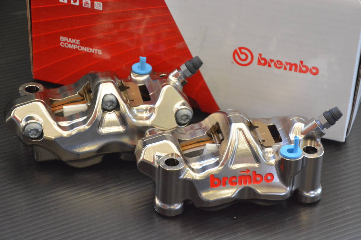 ブレンボCNC削り GP4-RX ラジアルキャリパー 認証用QRコード付き ニッケルコーティング P4 32/32 ピッチ108mm GP4RX 220.B010.10(ブレーキ)｜売買された ...