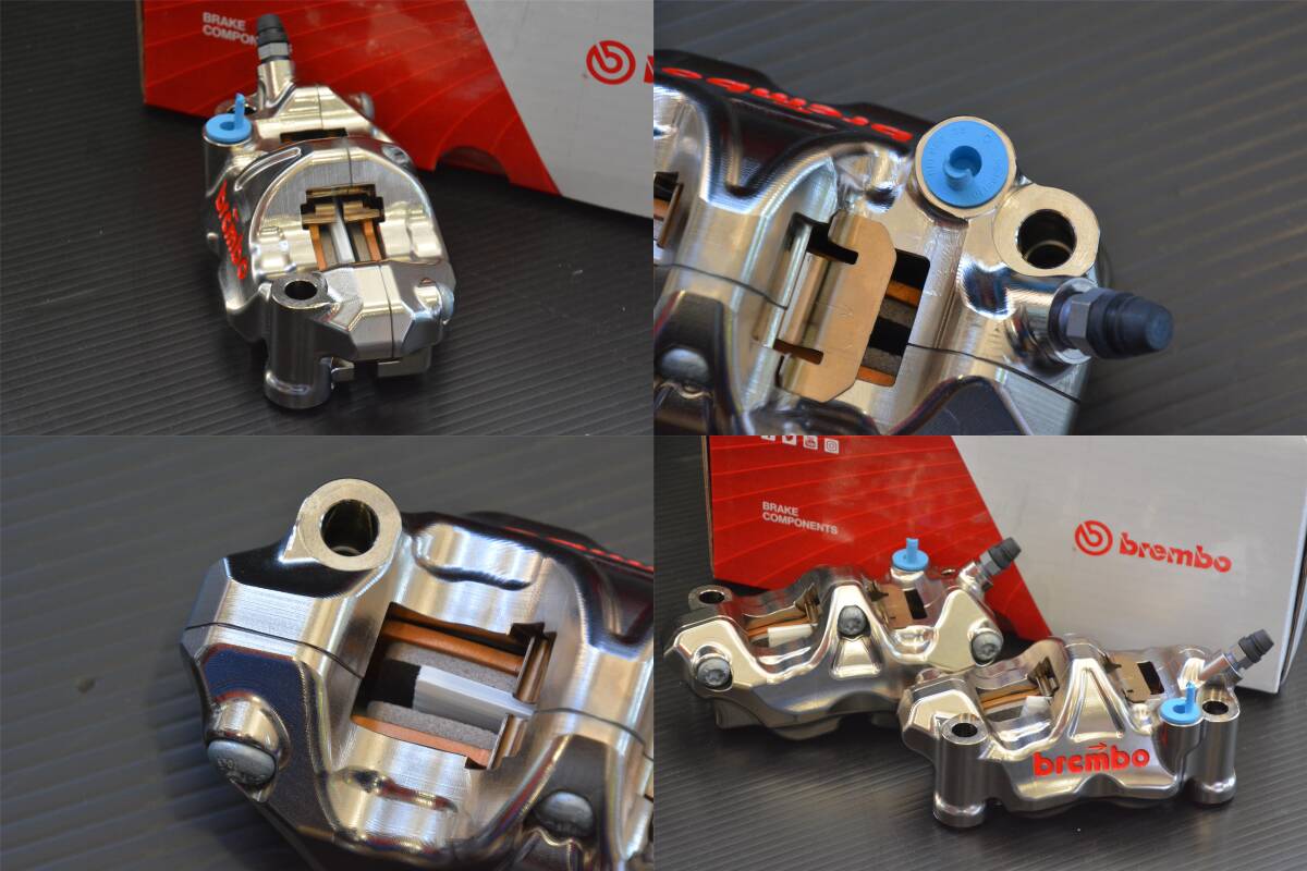 ブレンボCNC削り GP4-RX ラジアルキャリパー 認証用QRコード付き ニッケルコーティング P4 32/32 ピッチ108mm GP4RX 220.B010.10(ブレーキ)｜売買された ...