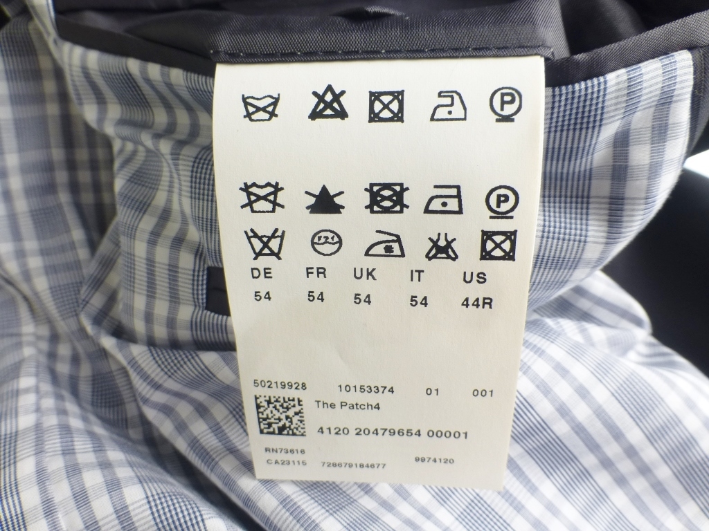 Yahoo!オークション - HUGO BOSS ジャケット 54R 美品 黒 The Patch ...