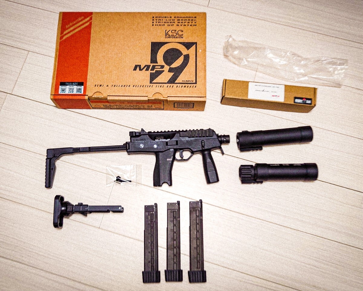 Yahoo!オークション - KWA MP9 GBB 付属品多数