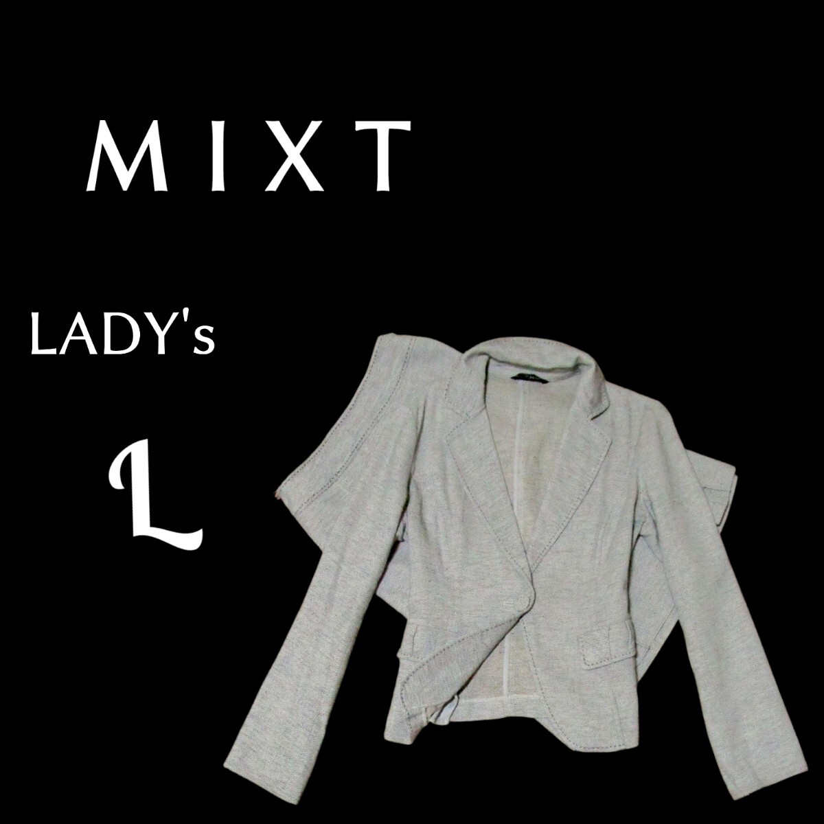 Yahoo!オークション - レディースLサイズ MIXT 春夏スーツ上下セット ...