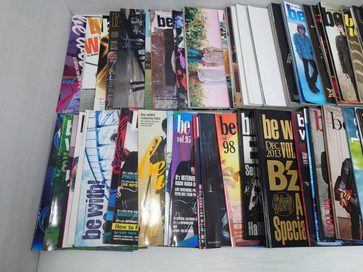 Yahoo!オークション - cd17)B'z ファンクラブ 会報誌 be with 87冊セッ...