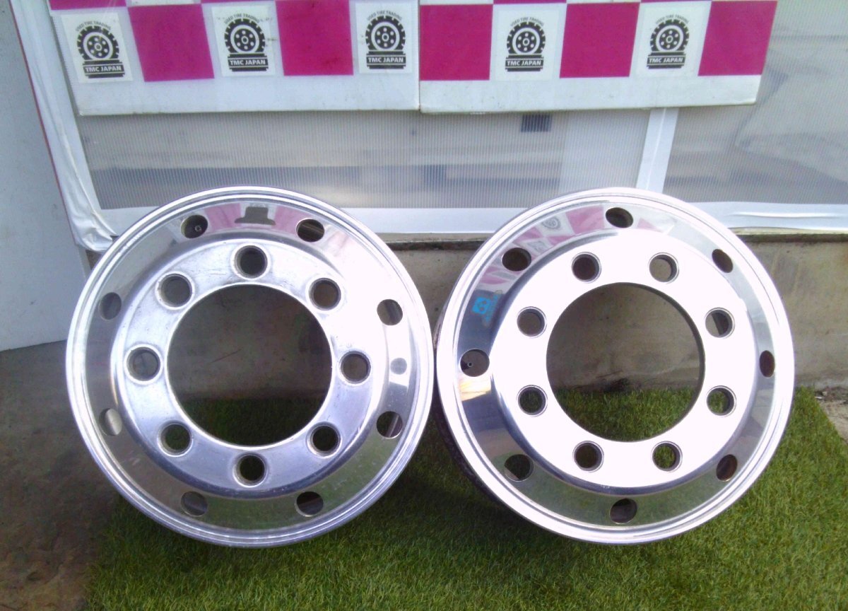 Yahoo!オークション - 19.5×6.75【2本】アルコアホイール JIS規格 8...