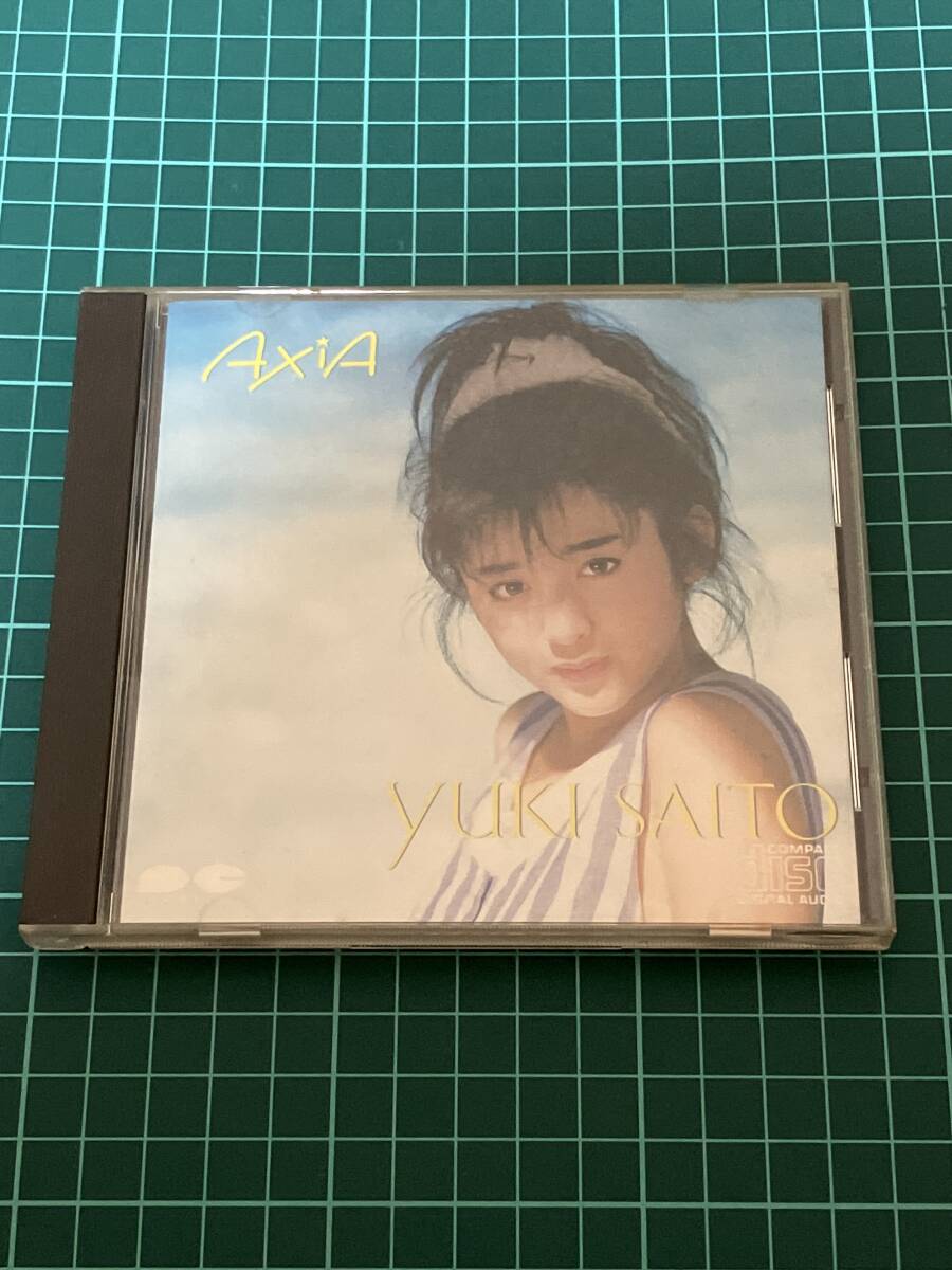 Yahoo!オークション - 斉藤由貴 AXIA アクシア 1985年 ファーストアル...