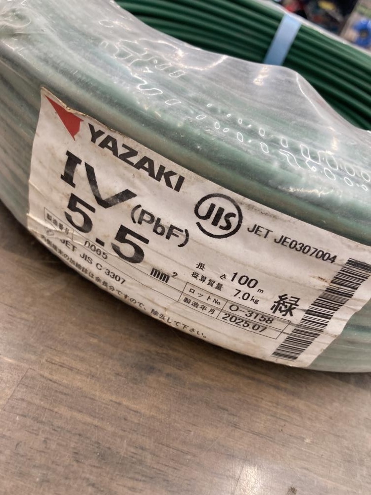 Yahoo!オークション - 022 未使用品・即決価格 矢崎電線 IVケーブル 1...