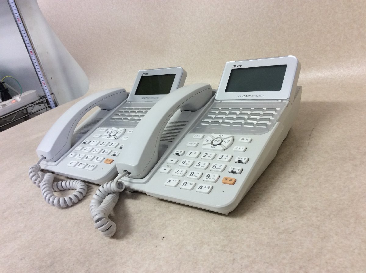 Yahoo!オークション - NTT ZX-(24)STEL-(1)(W) 2台 置型電話機 ビジネ...