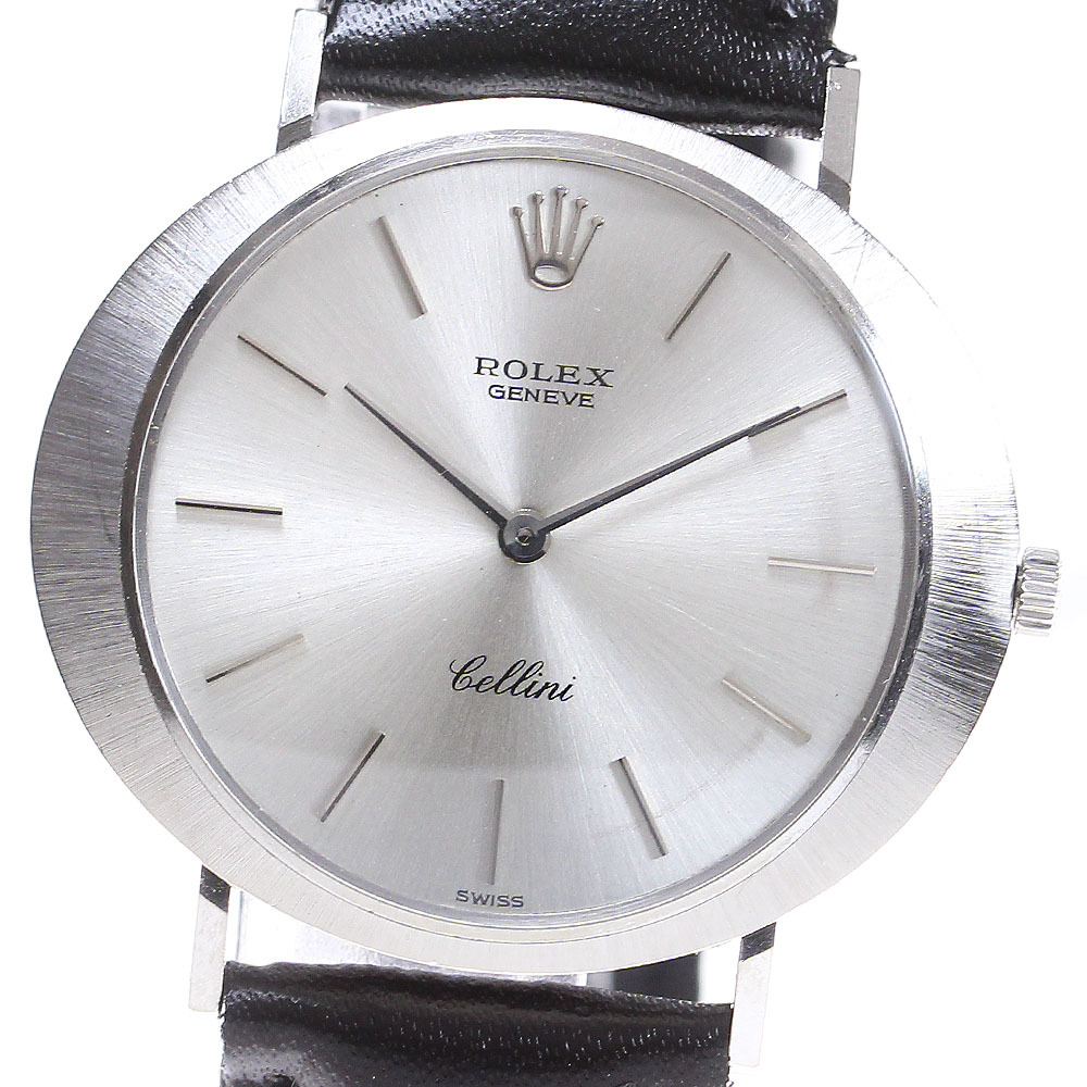 Yahoo!オークション - ロレックス ROLEX 3756 チェリーニ K18WG cal.16...