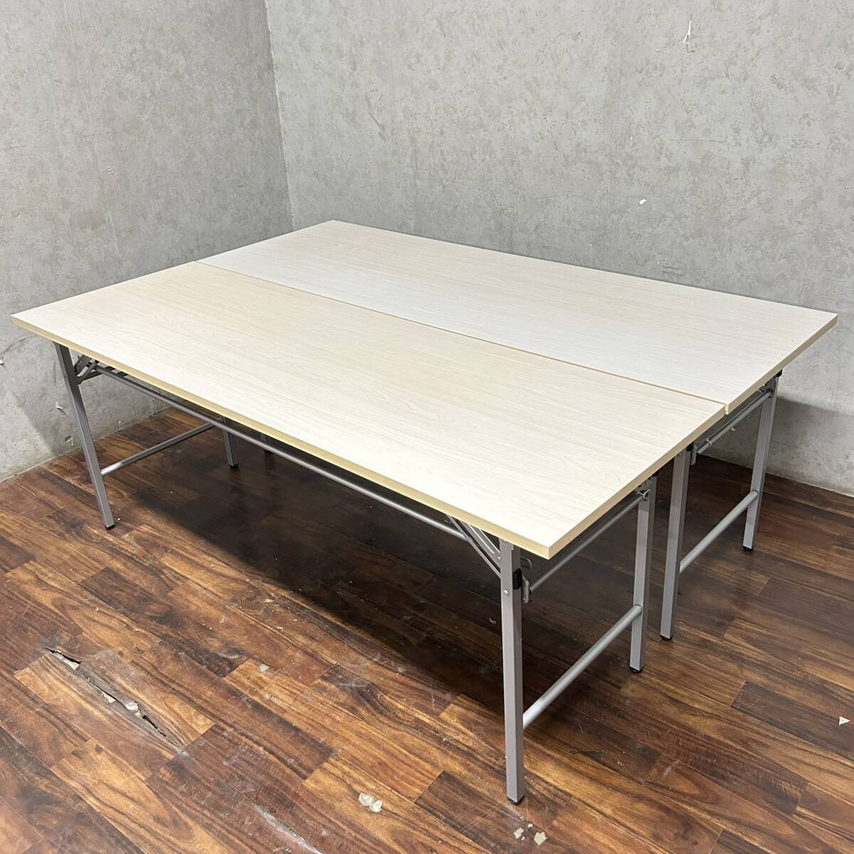 Yahoo!オークション - WNY5/5 会議用 長机 テーブル W60×D180×H70cm ...