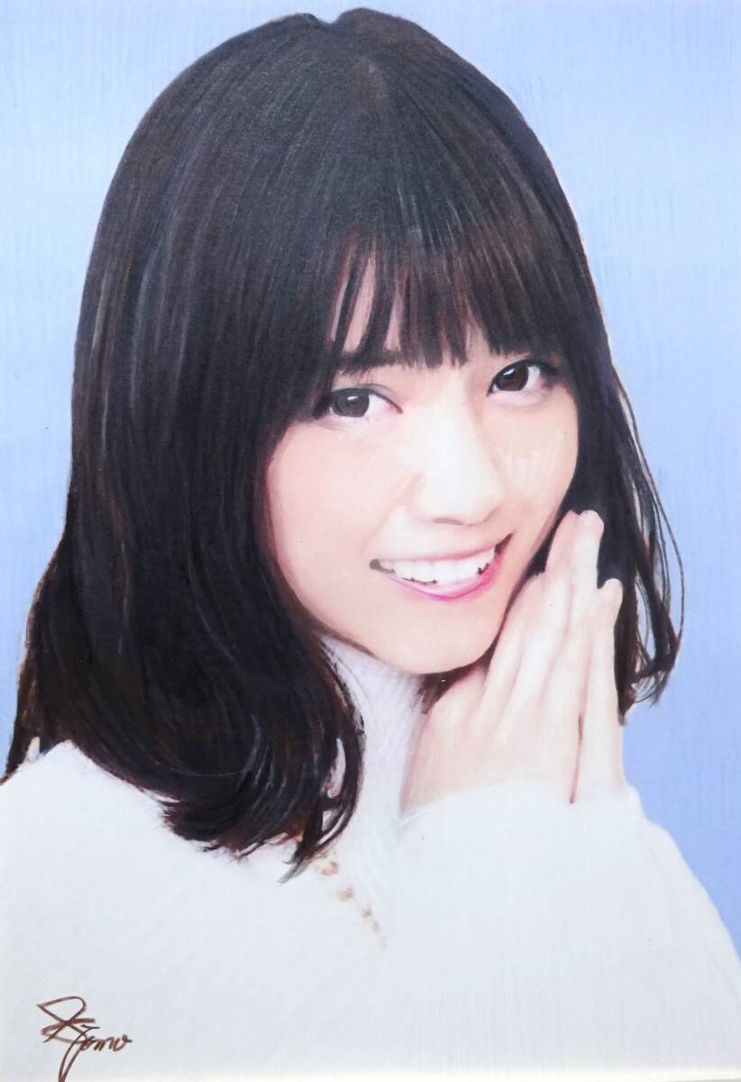 Yahoo!オークション - 『作品4424』S.Tomo氏直筆色鉛筆画 超美品 美人...