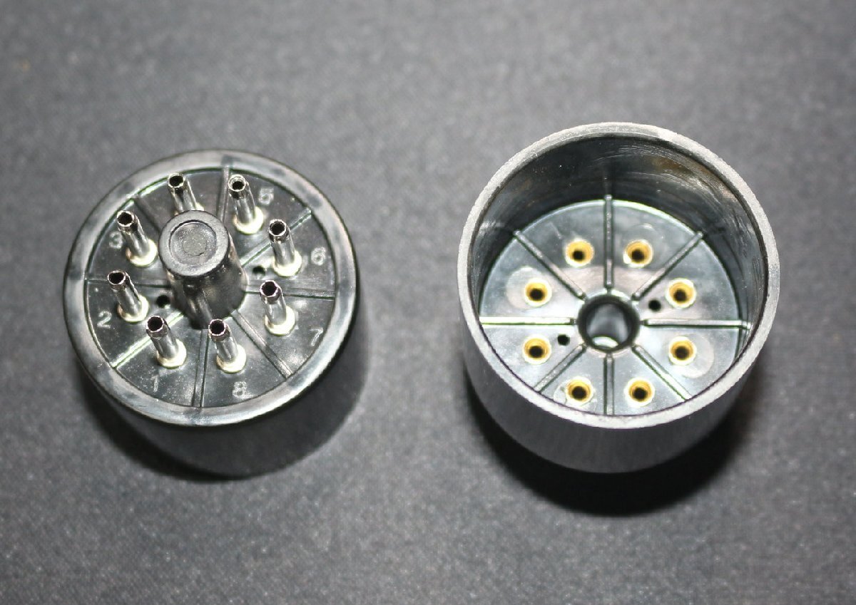 Yahoo!オークション - KT66 88 6V6 6L6 GT8ピン プラグ 2個セット 変換...