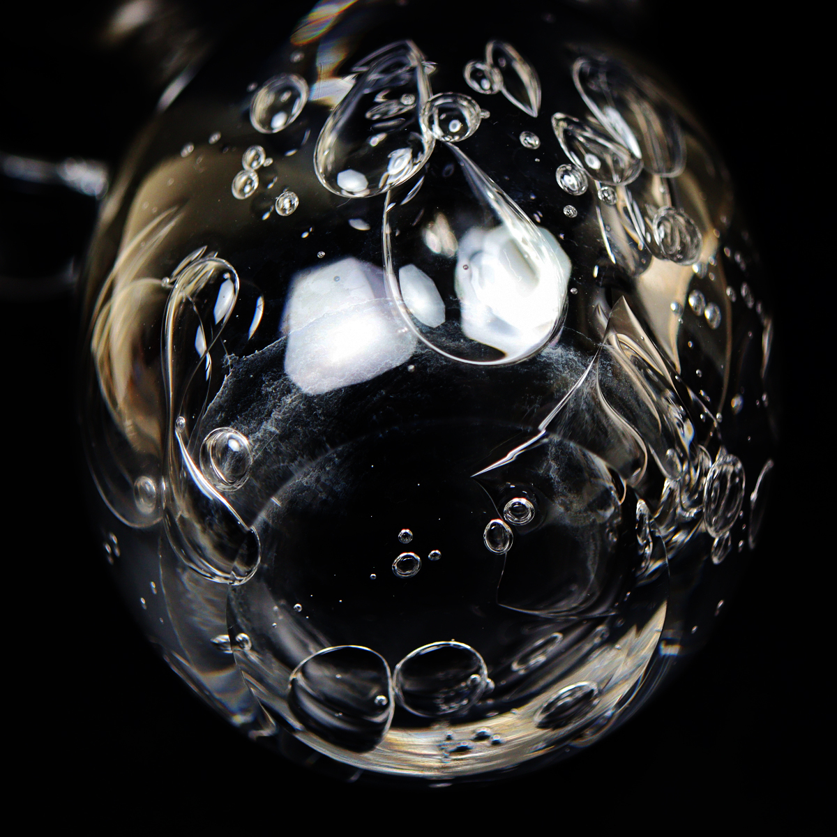 Yahoo!オークション - NsrG 各務絋三 クリスタル 壷 手付花生け 共箱 ...