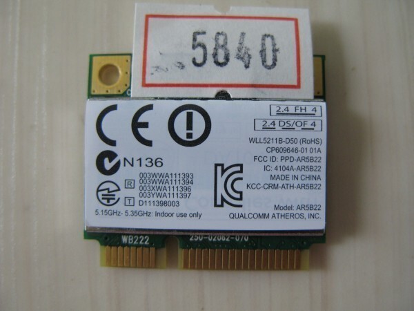 Yahoo!オークション - 0192 Atheros AR5B22 DualBand 無線LAN+Bluetoot...