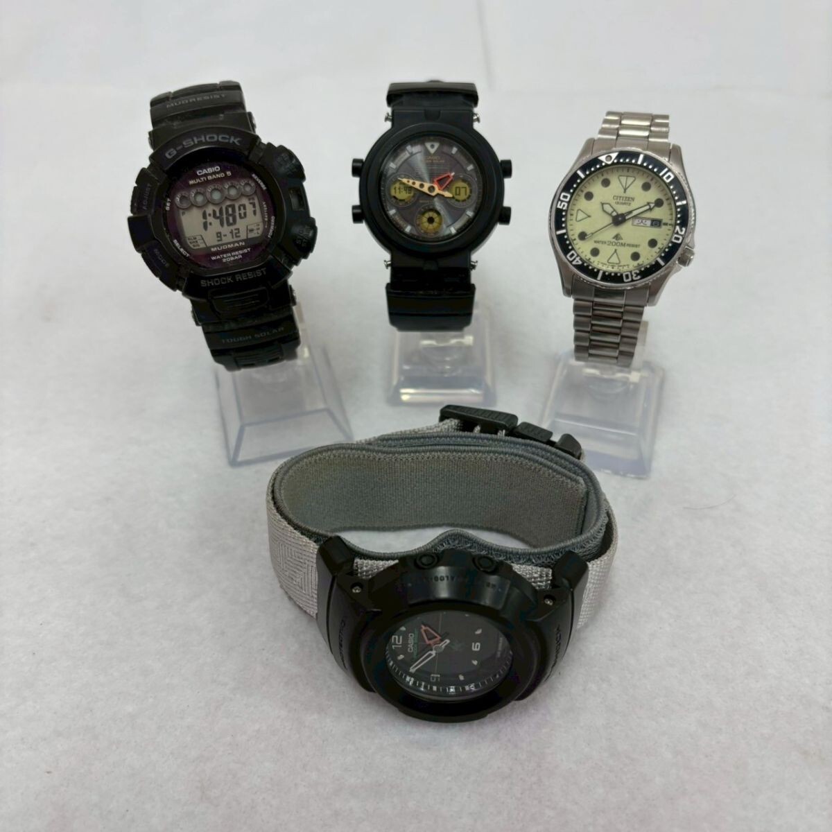 Yahoo!オークション - C418-O55-1479 腕時計 4点まとめ/CASIO G-SHOCK ...