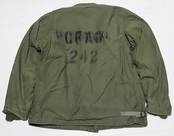 Yahoo!オークション - MJ1米軍実物USNアメリカ古着デッキジャケットA-2...