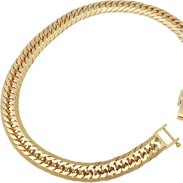 Yahoo!オークション - K18YG 8面トリプル 喜平ブレスレット 18cm 20.7g...