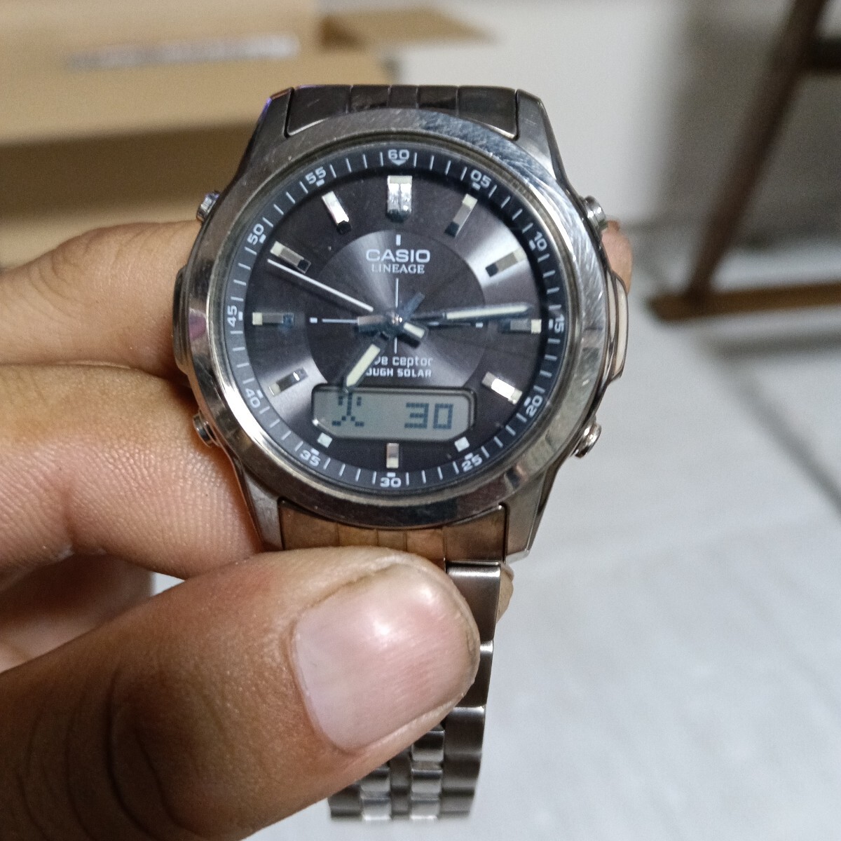 Yahoo!オークション - 腕時計 CASIO カシオ LINEAGE SOLAR ソーラー lc...