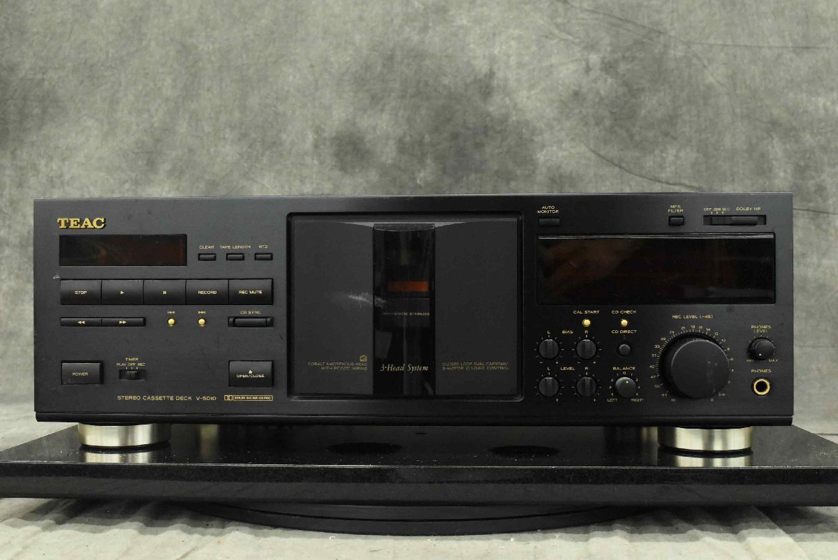 Yahoo!オークション - 【J】TEAC V-5010 カセットデッキ ティアック 22...