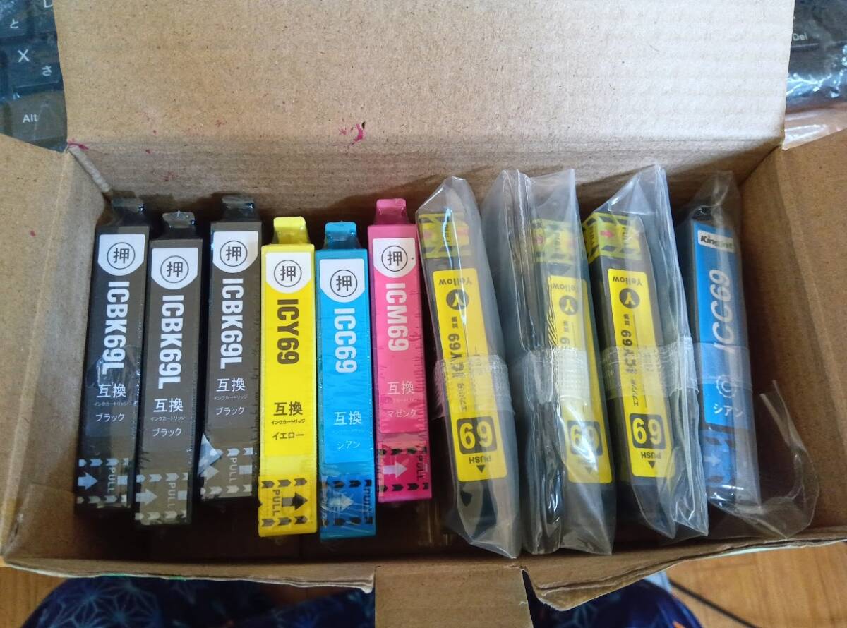 Yahoo!オークション - エプソン 用 IC69 IC4CL69(3BK/C/M/Y)互換インク...