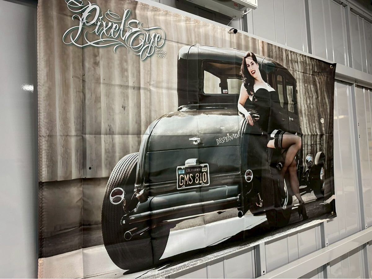 Yahoo!オークション - 送料無料 150x90cm 特大 フラッグ 1368 ガレージ...