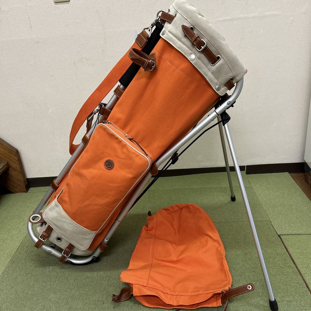 Yahoo!オークション - B347 MIZUNO 木の庄帆布 パイプフレーム スタン...