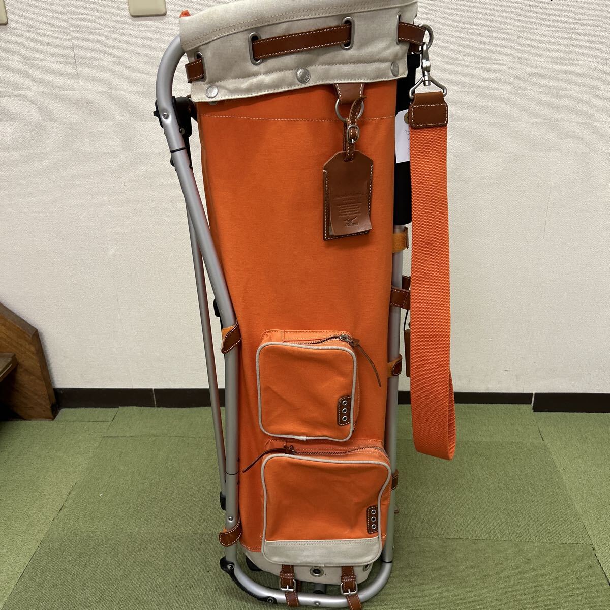 Yahoo!オークション - B347 MIZUNO 木の庄帆布 パイプフレーム スタン...