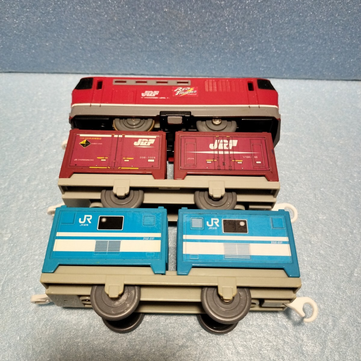 Yahoo!オークション - プラレール「レッドサンダー」EF510 コンテナ JR