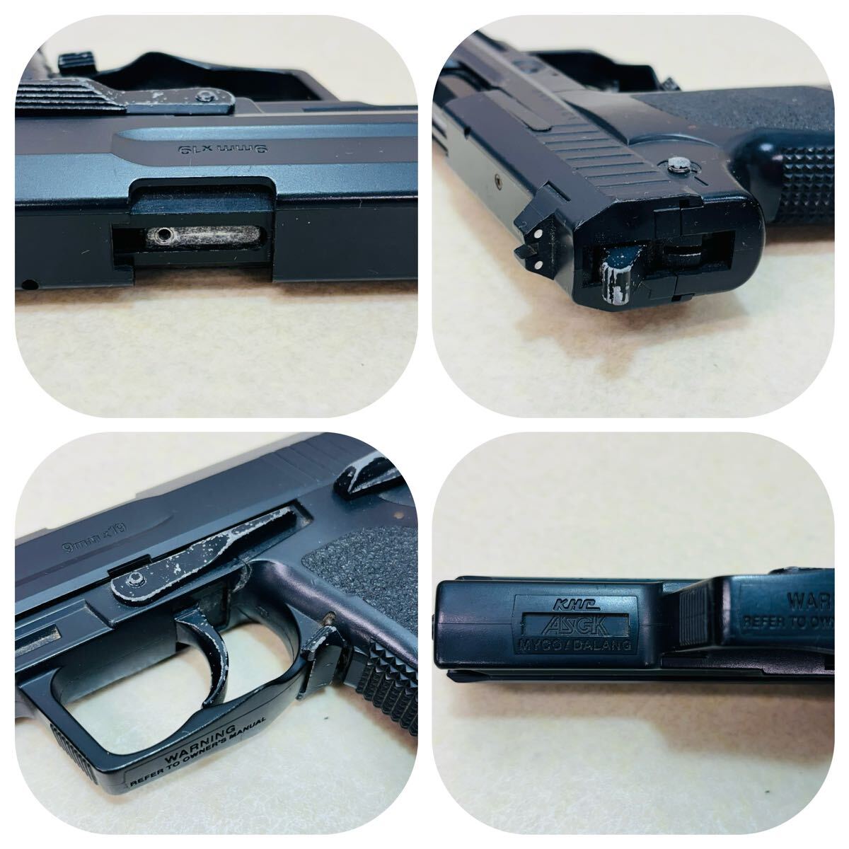 Yahoo!オークション - H2419 中古品 KHC ASGK KH USP 9×19 固定スライ...