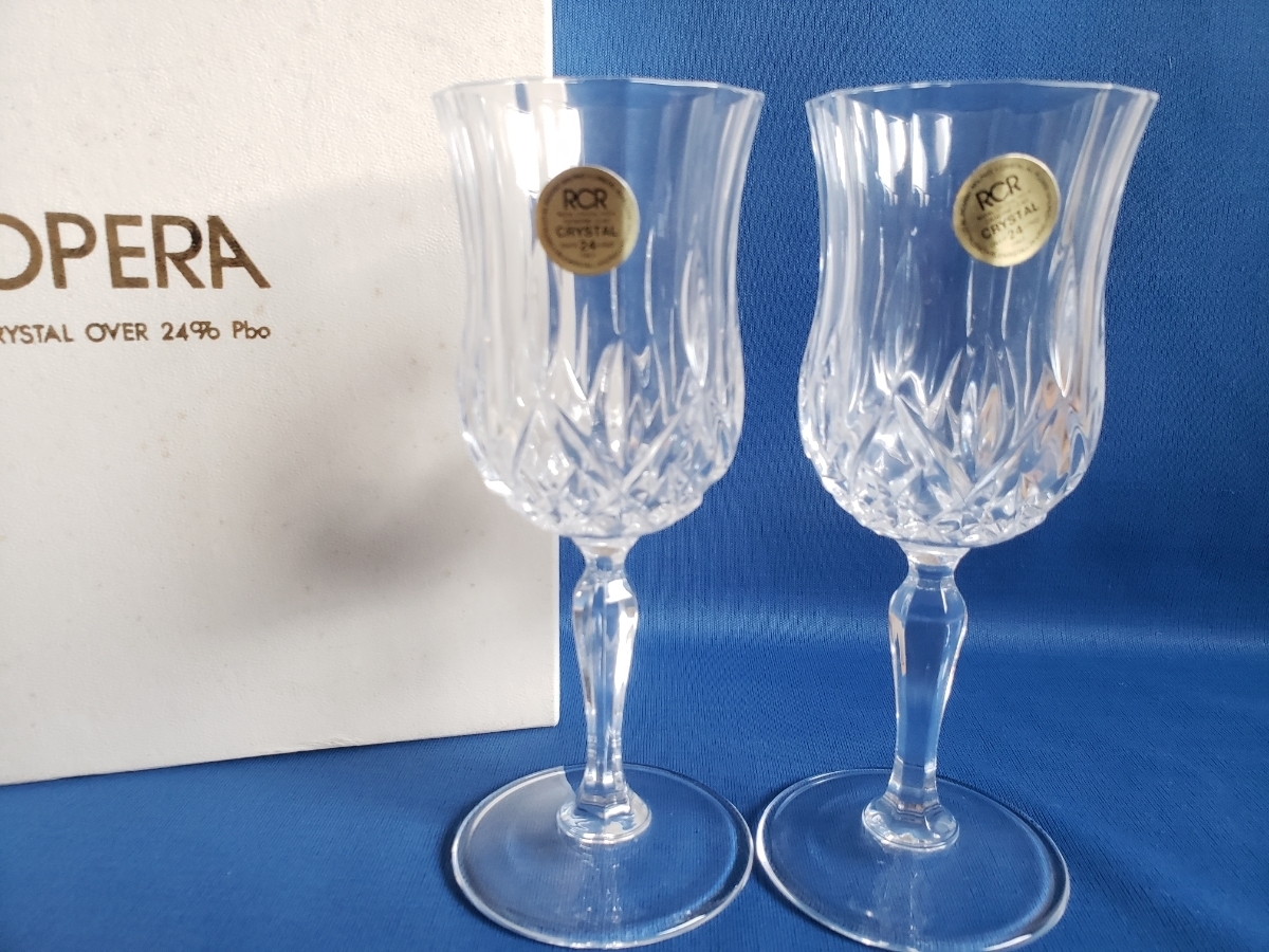 Yahoo!オークション - 未使用 保管品 RCR＆SOGA クリスタル ワイングラ...
