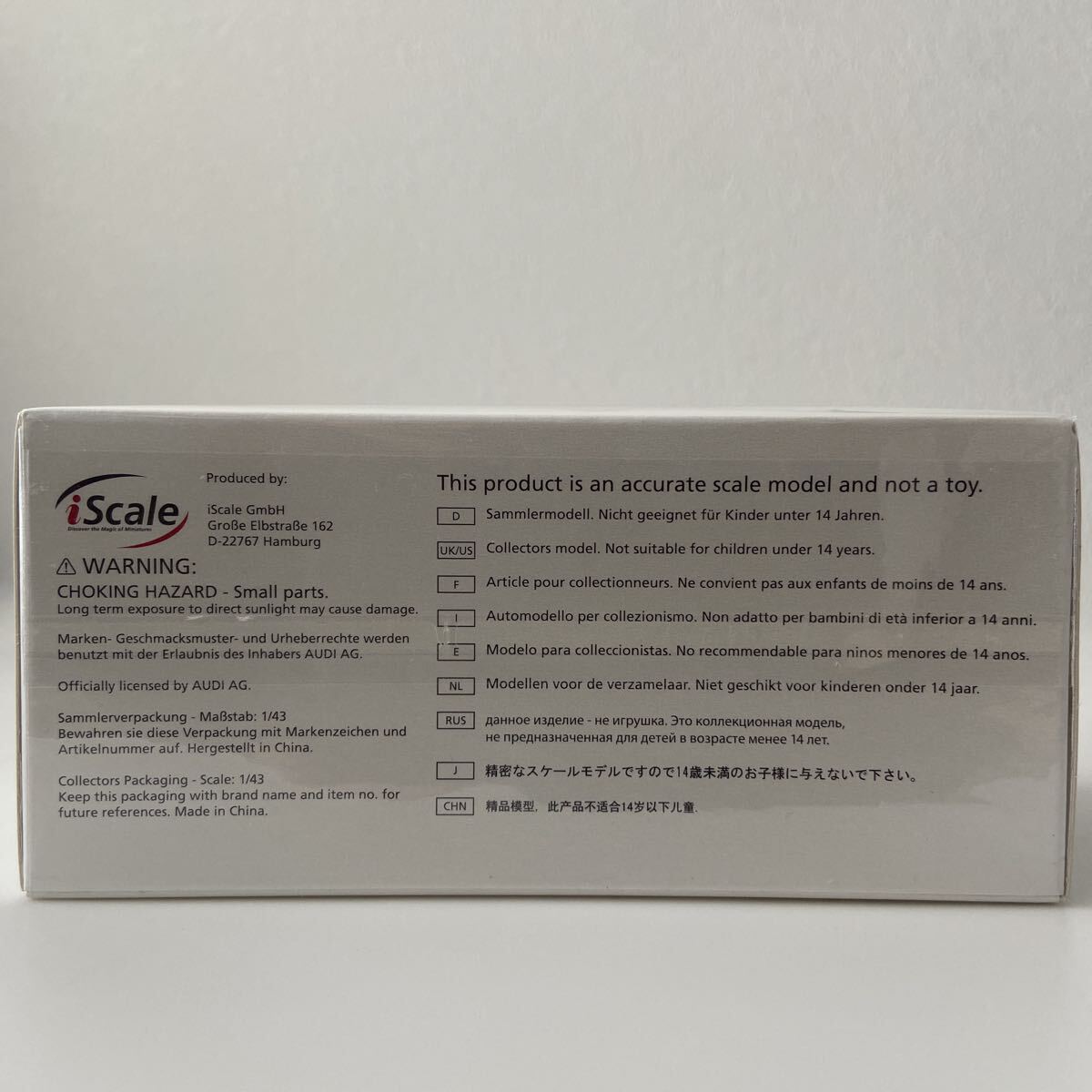 Yahoo!オークション - iScale 1/43 Audi A8L White I-SCALE アウディ A...