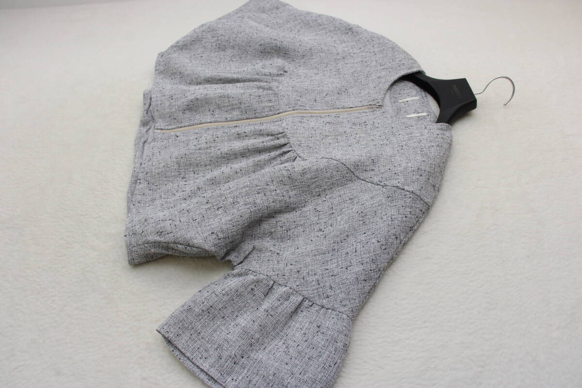 Yahoo!オークション - 6067 新品 中綿ツイードヨーク切替ブルゾン ライ...